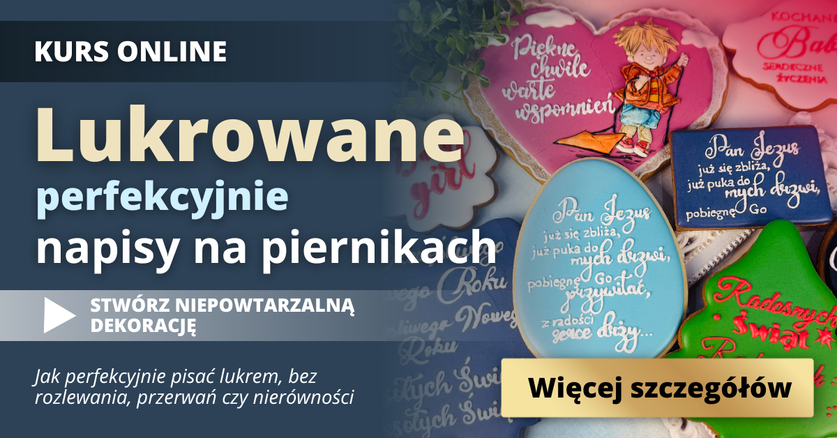 Lukrowane perfekcyjnie napisy na piernikach - Słodki Decor